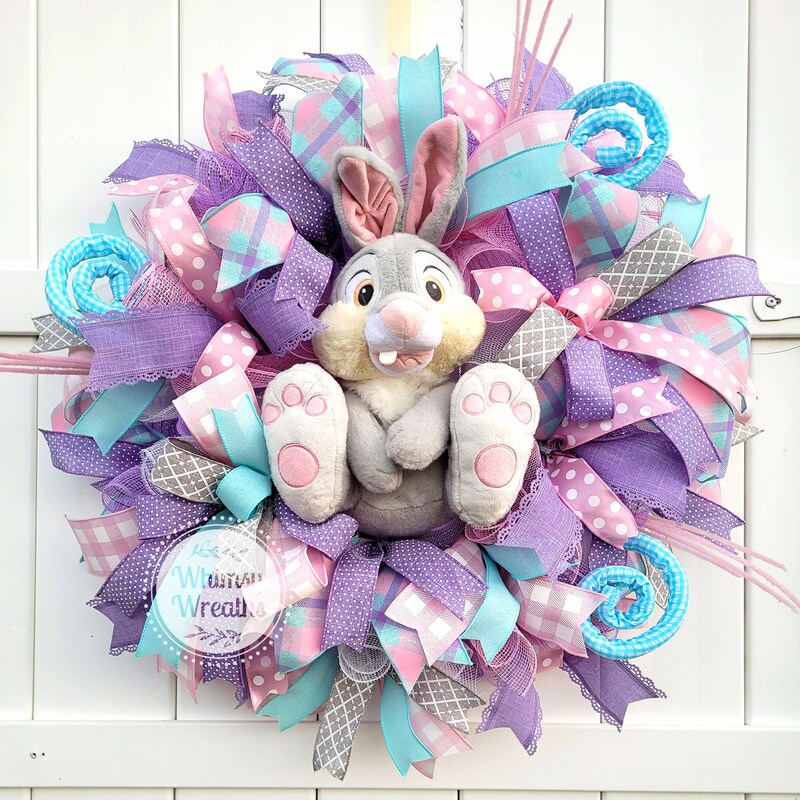 Rabbit Wreath - Etsy