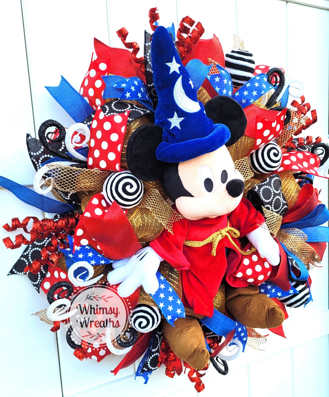 Mouse Wreath, Sorcerer Wreath, Character Wreath, Classic Character ...