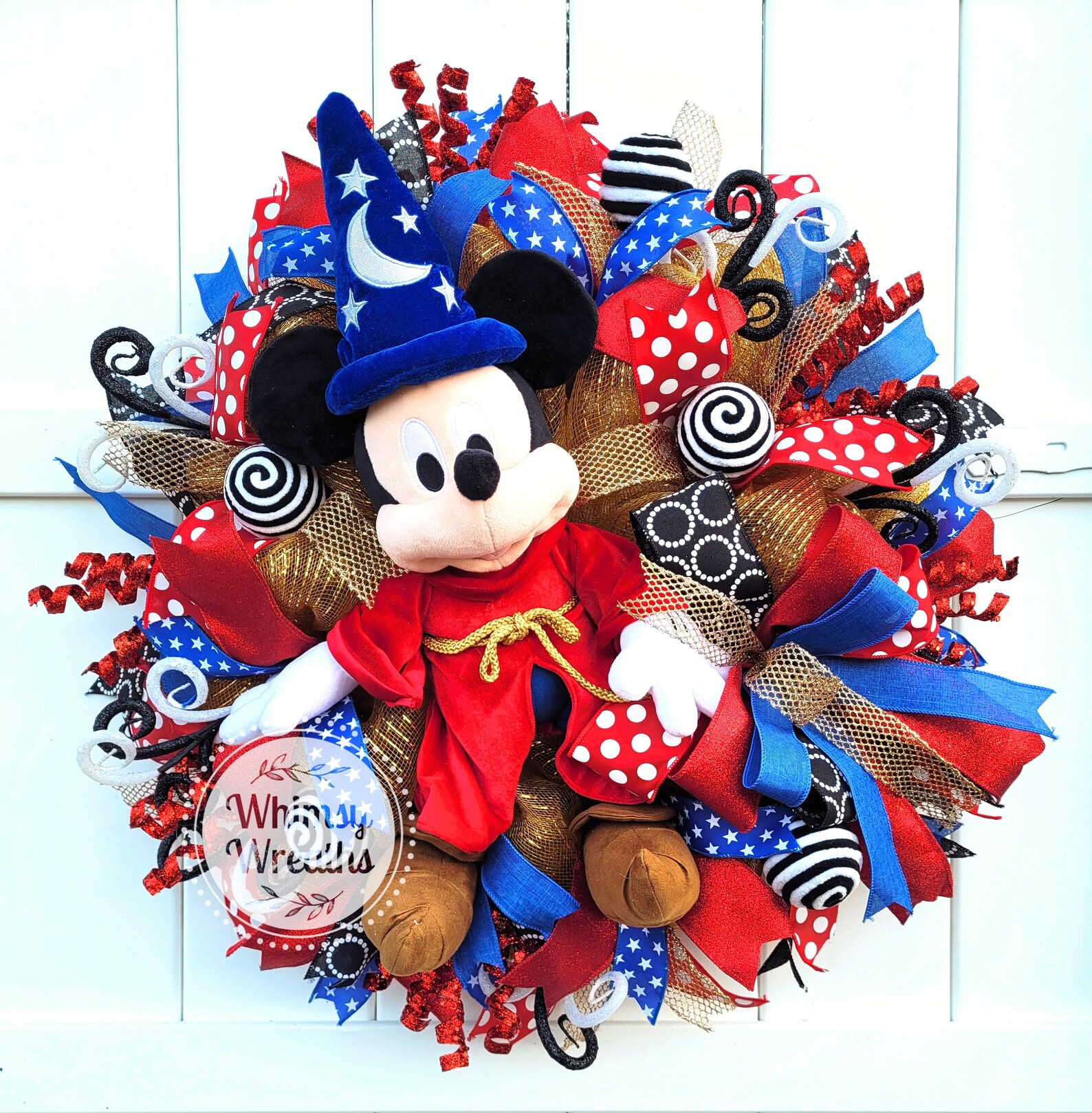 Mouse Wreath, Sorcerer Wreath, Character Wreath, Classic Character ...