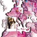 Preppy Wood Wall Decor, Modern Travel World Map, Light Pink Home Decor ...