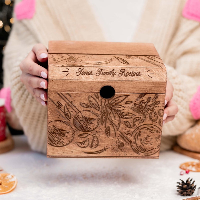 Recipe Card Box - Etsy