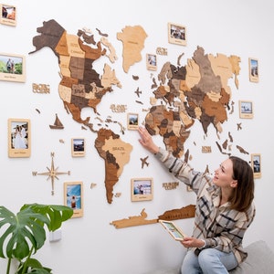 Wooden Map - Etsy