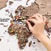 Traveling Map 3D World Map for Wall Adventure Map With Push Pins ...