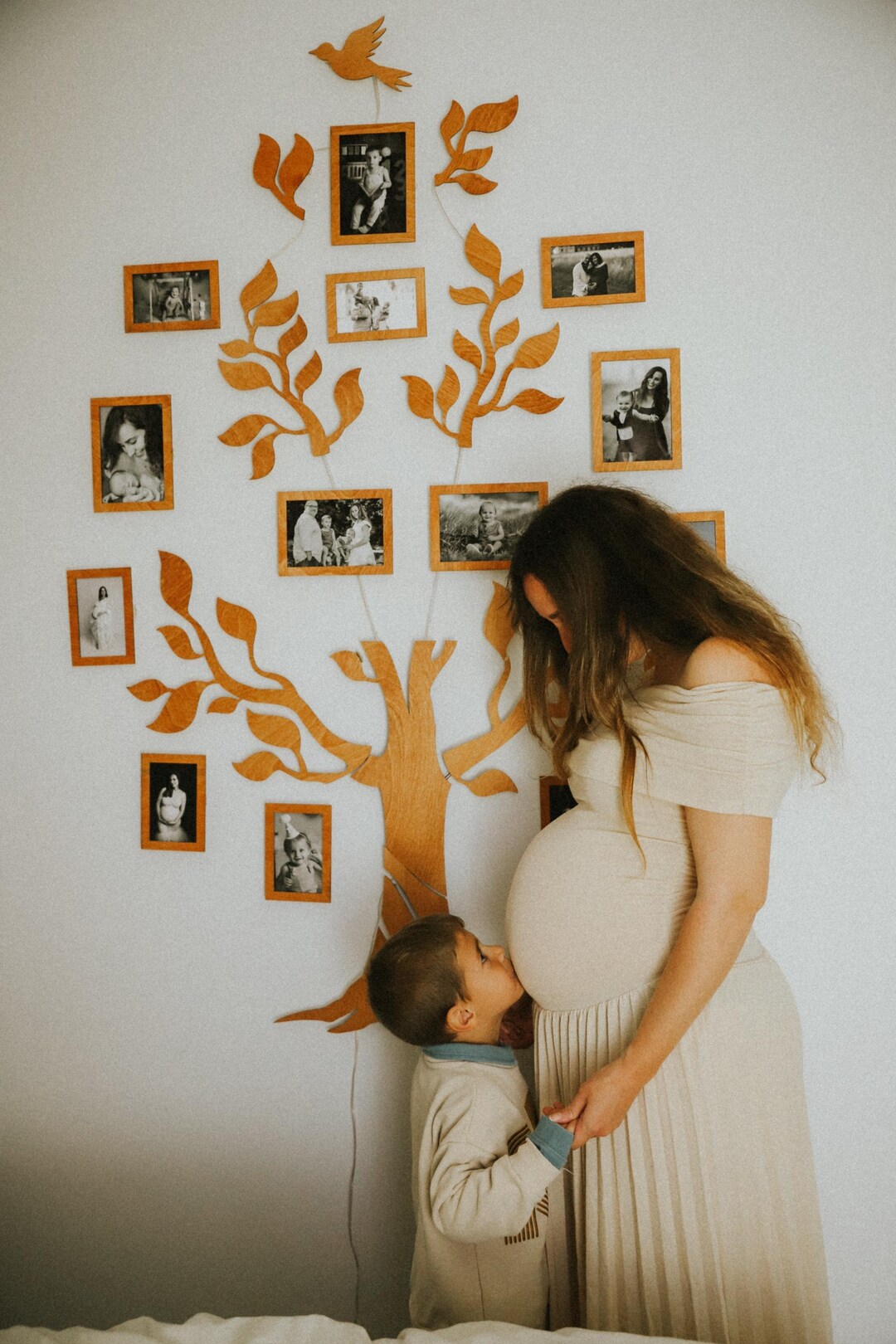 Apartment Decor Living Room, LED Family Tree With Photo Frames, Photo ...