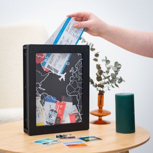 Travel Memory Box, Couple Keepsake Box, Wedding Anniversary Gift ...