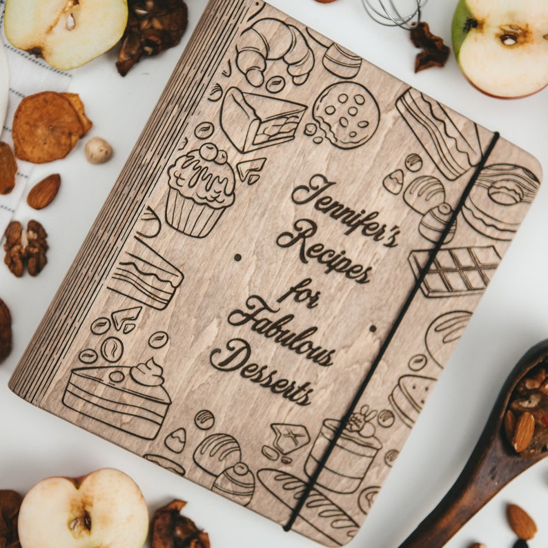 Cooking Book Recipe Notebook Custom Cook Book Moms Birthday - Etsy