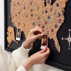 US Push Pin Map, Family Travel Map, States Visited Map, Adventures ...
