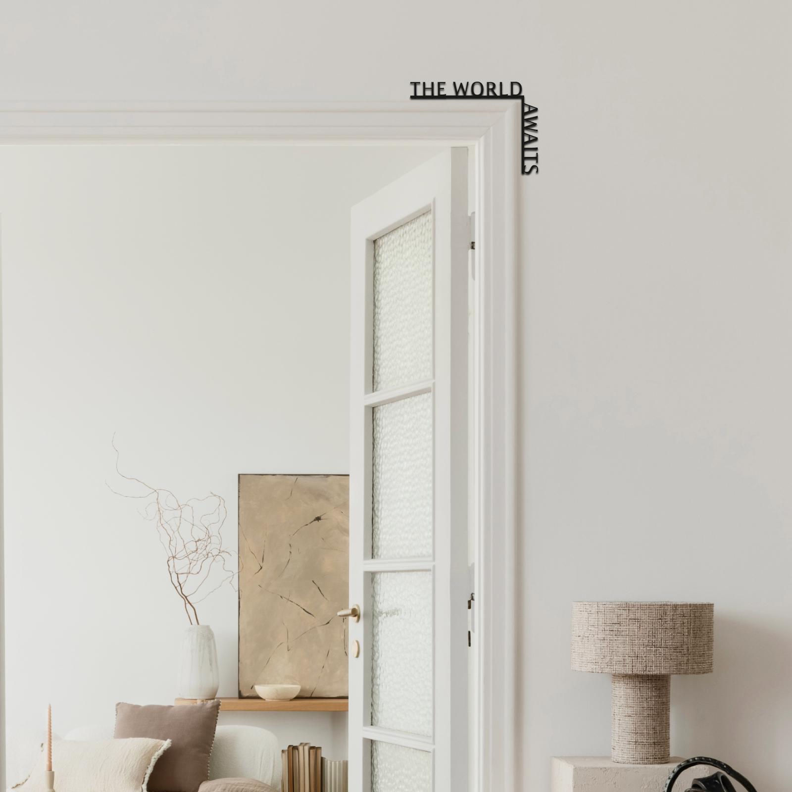 Door Corner Sign, Home Interior Decor Idea, Door Frame Decor ...