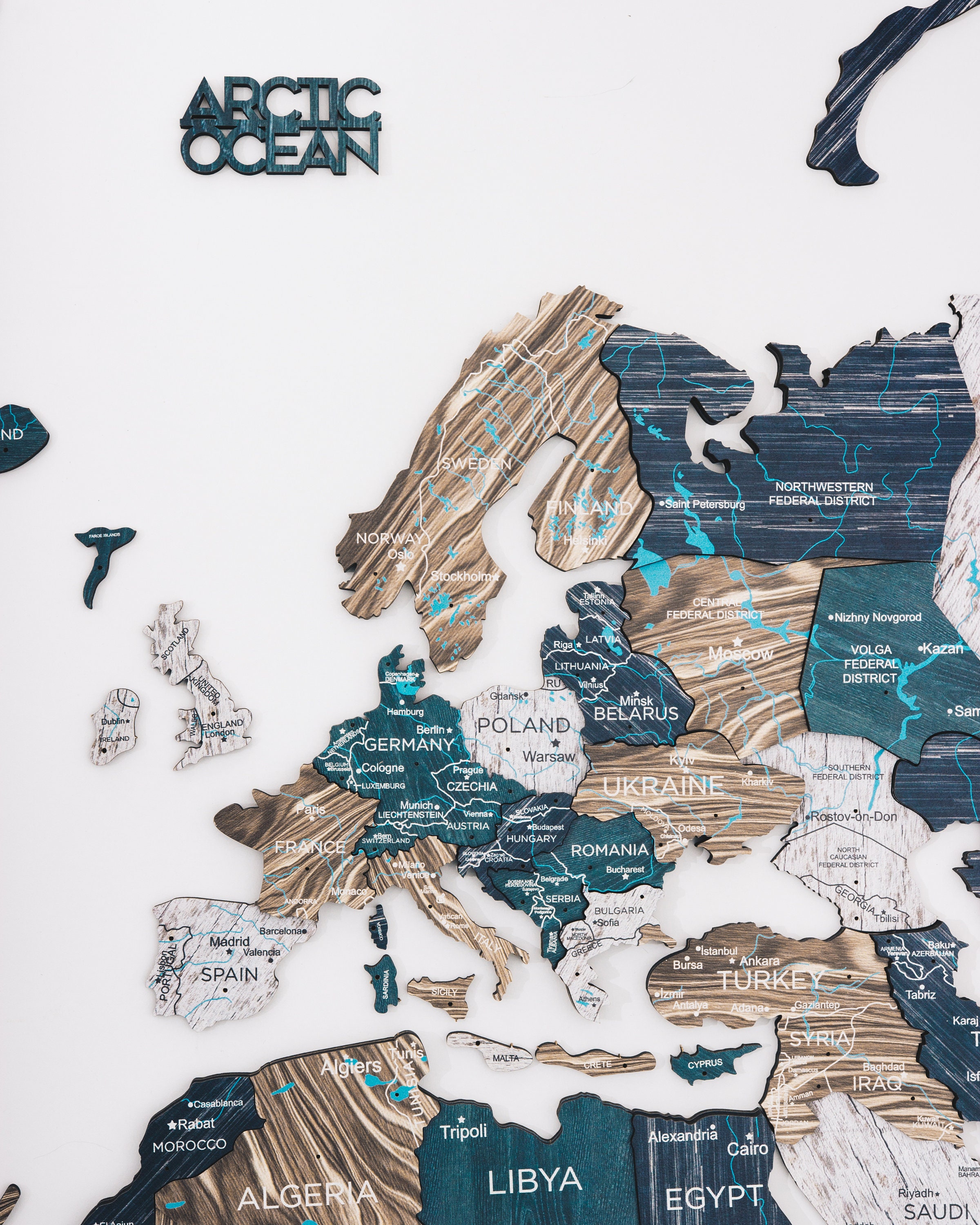 Travel World Map Large Wall Art Gift for Home Bedroom - Etsy