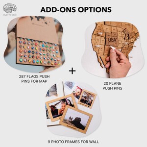 Home Decor Wall Decor, World Map Wall Art, Places You've Been Collect ...