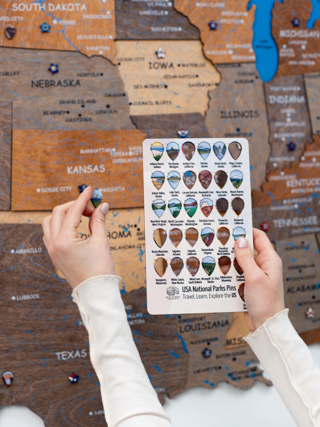 National Parks Stickers for USA Map - Etsy