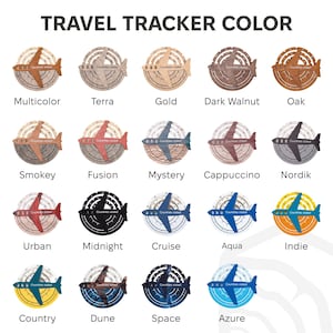 Wooden Travel Tracker Wall Decor - Countries Visited Counter - Gifts ...