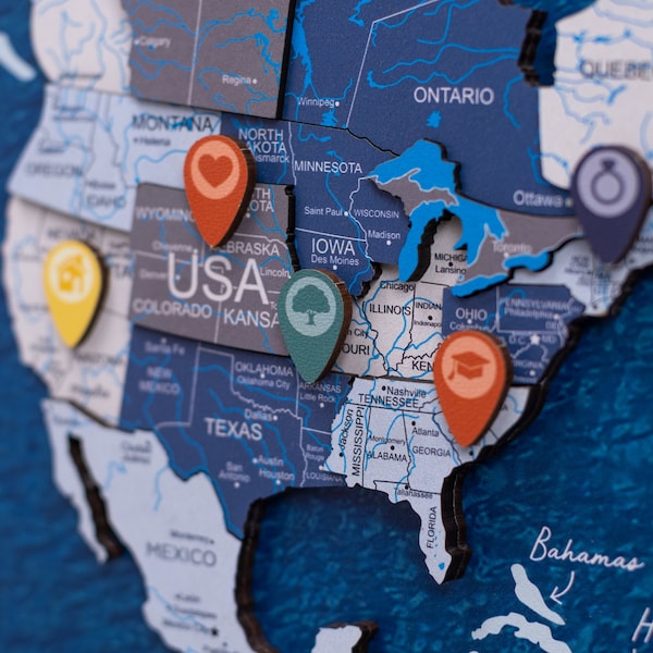 Map Pin Stickers - Etsy