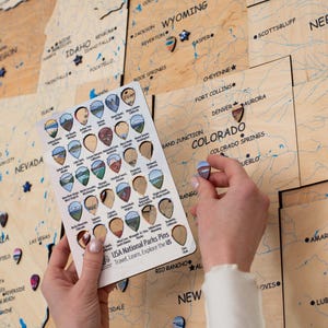 National Parks Stickers for USA Map - Etsy