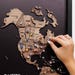 Traveling Map 3D World Map for Wall Adventure Map With Push Pins ...