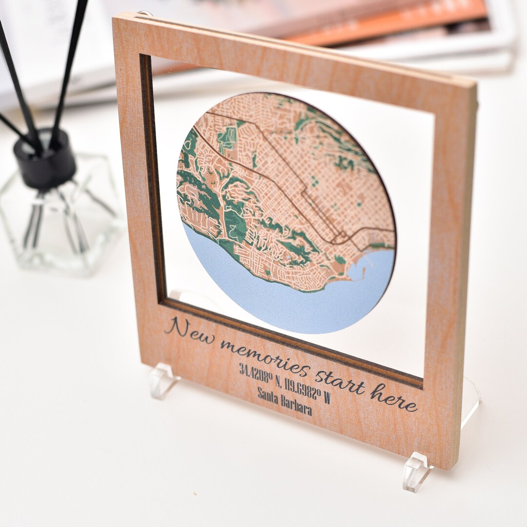 Acrylic Stands for City Map, Display Stands, Home Decor - Etsy