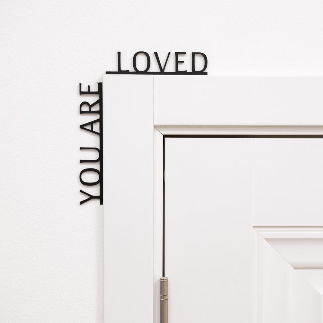 Decorative Door Corner Quote, Home Wall Decor, Minimalistic ...