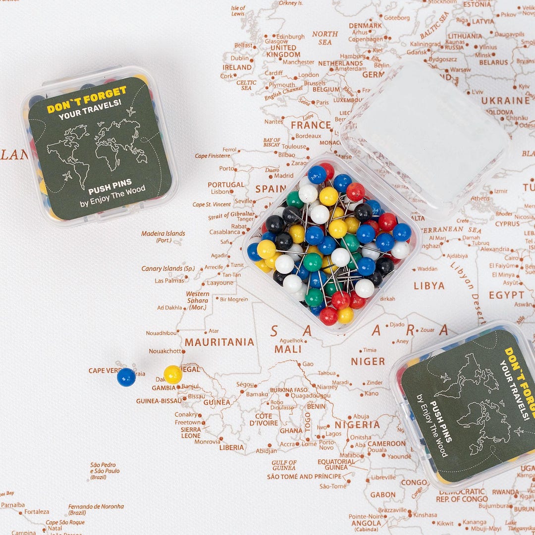 Push Pins for Canvas, Cork Map, Pinboard Pins - Etsy