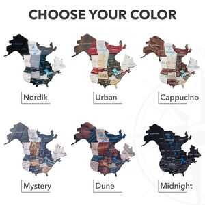 Colored Wooden Maps of the World, 3D Map for Tracking Travel Push Pins ...