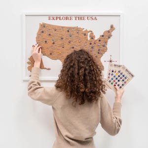 US Push Pin Map, Family Travel Map, States Visited Map, Adventures ...
