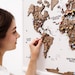 Traveling Map 3D World Map for Wall Adventure Map With Push Pins ...