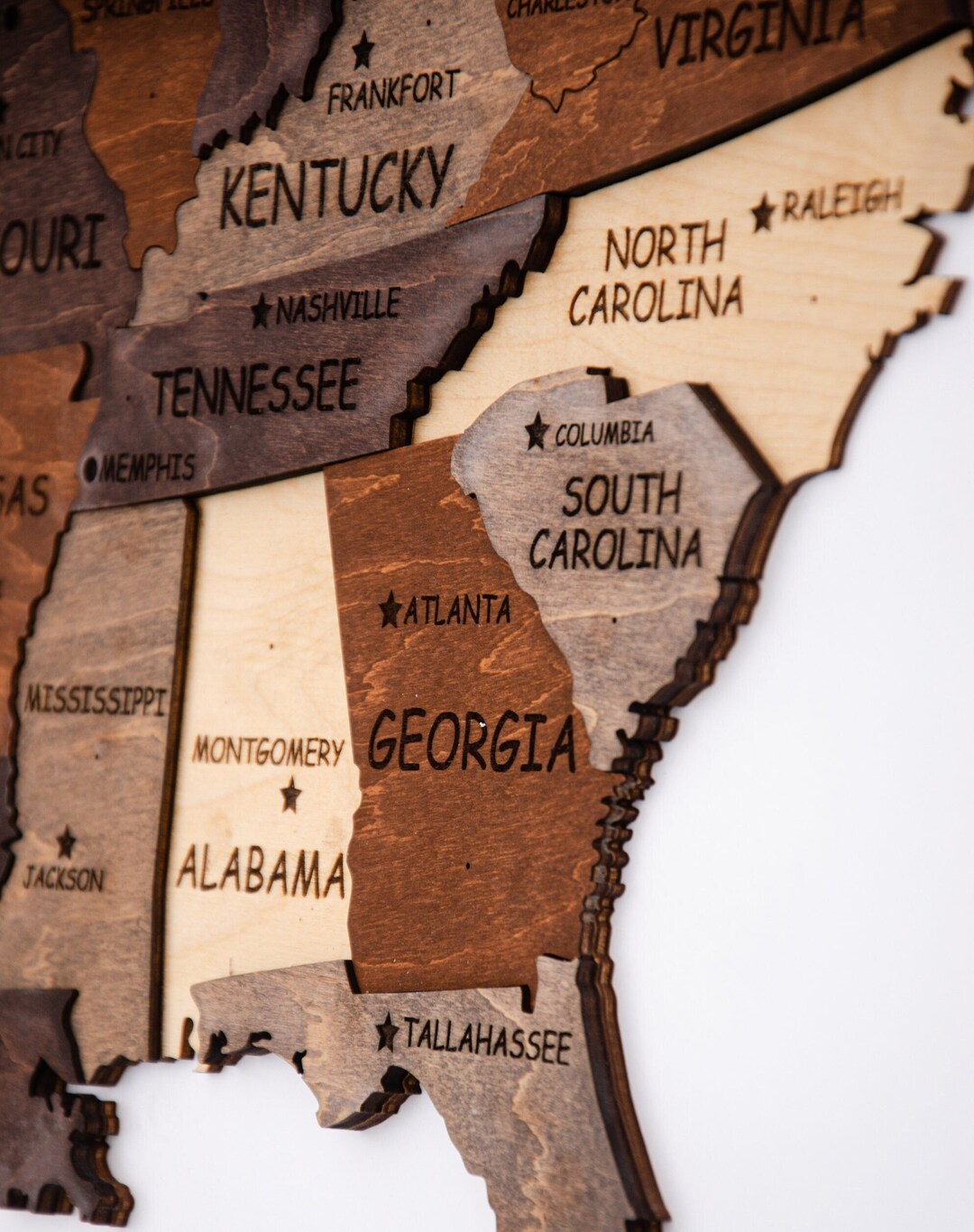 US Travel Map, Wood Map Push Pin, Apartment Decor Wall Art, Above Bed ...