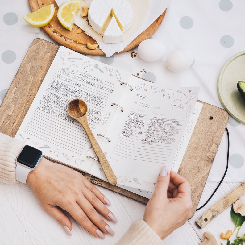 Personalized Mom Gift Wood Recipe Book Custom Cook Book - Etsy