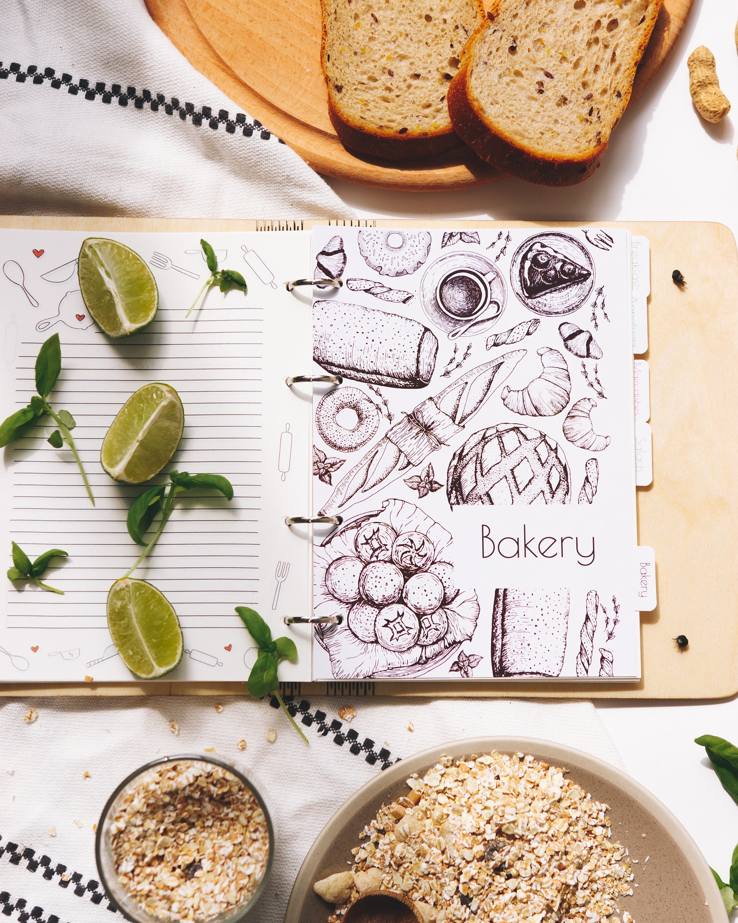 Dividers for Recipe Book Set of 7 Dividers | Etsy UK