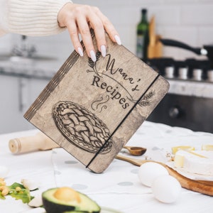 Handmade Recipe Book Custom Engraved Recipe Binder - Etsy