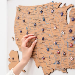 US Flag Stickers for Map of USA - Etsy