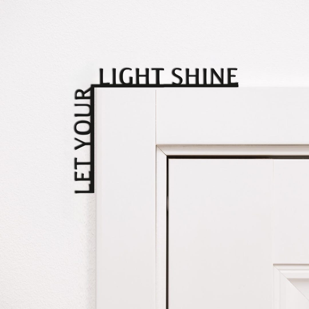 Door Corner Decor, Inspirational Sign, Motivational Quote, Home ...