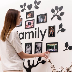 Family Gift Idea, Family Tree With Photo Frames, Wall Decorations ...