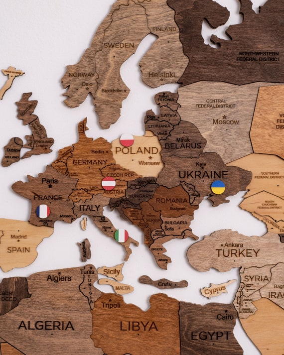 Central Europe Map Flags Europe Map With Country Flags For After