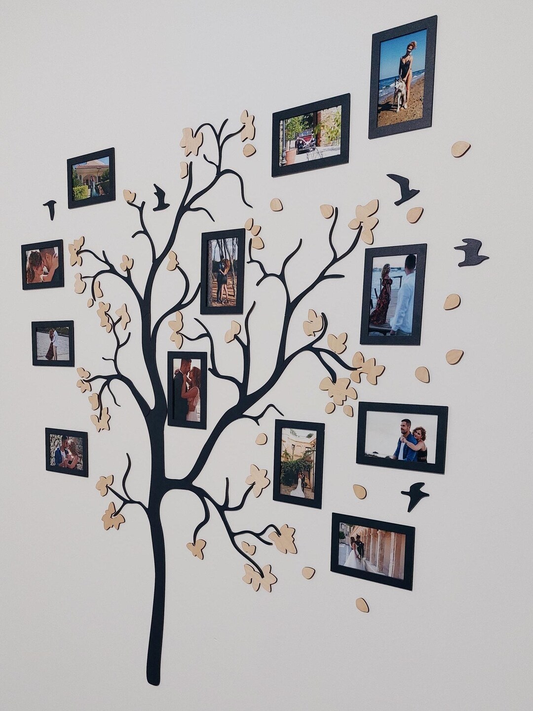 Modern Wall Decor, Family Tree Wall Art, Custom Family Photo Collage ...