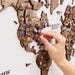 Traveling Map 3D World Map for Wall Adventure Map With Push Pins ...
