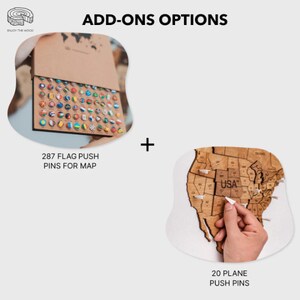 Unique World Map for Wall, Birthday Gift for Travel Lovers, Places You ...