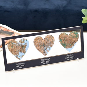 Personalized Map Where It All Began, Wedding Anniversary Gift for ...