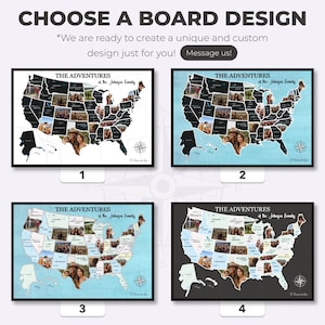 Personalized USA Map, 50 States Photo Map, Travel Map, Patriotic Decor ...