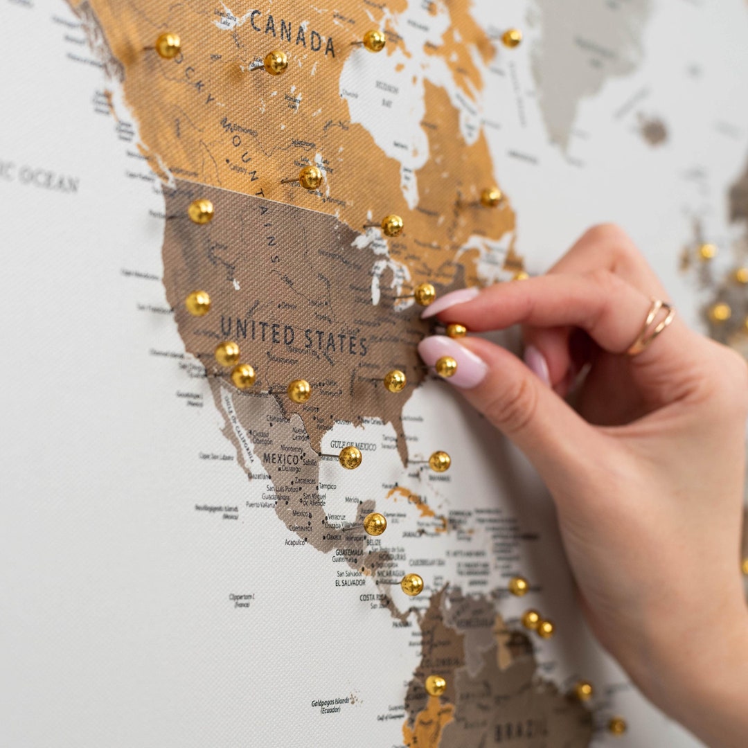 Push Pins for Canvas World Map - Etsy
