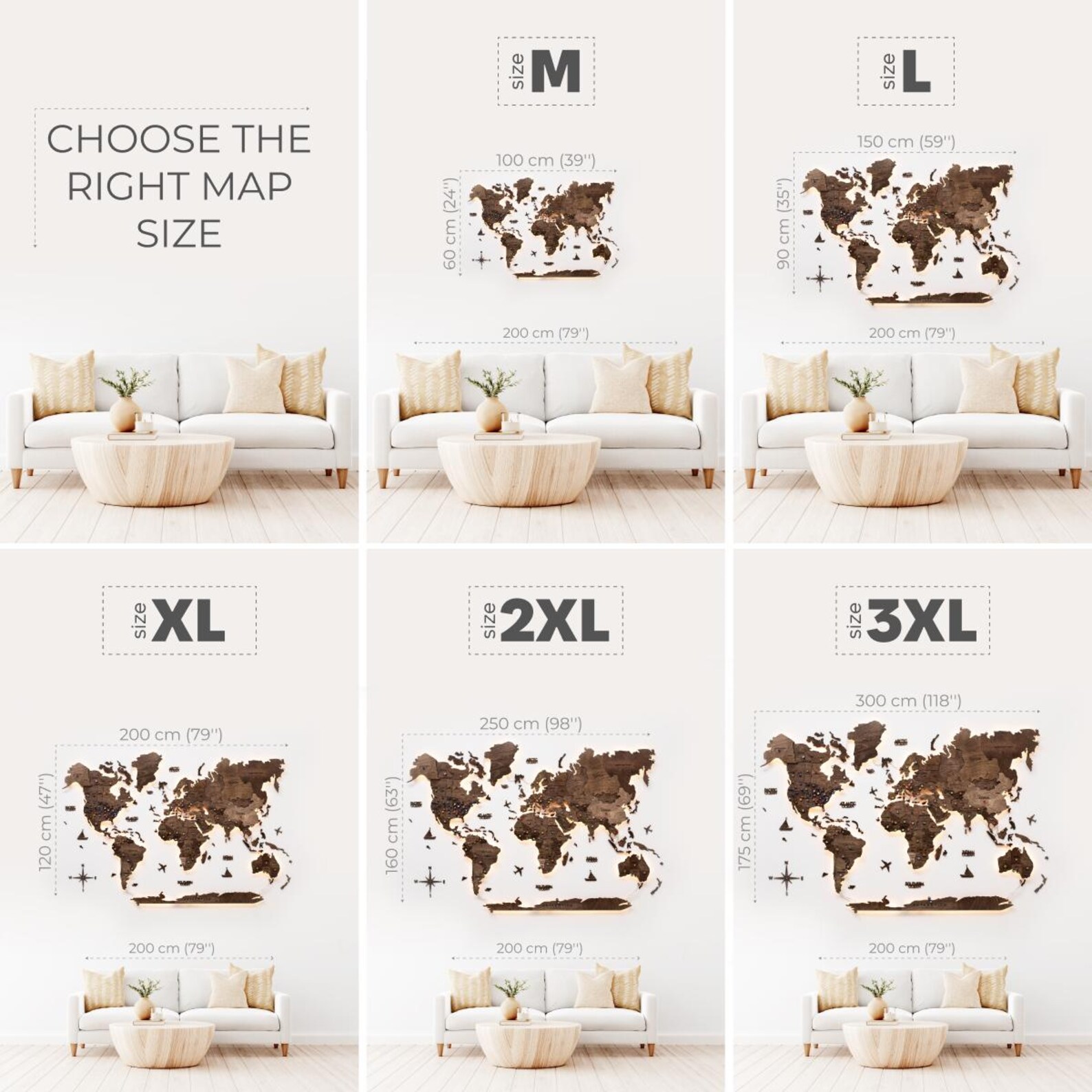 Travel Map Push Pins, Modern Home Decor, LED World Map by Enjoy the ...