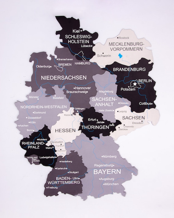 Duitse Kaart Met Rivieren Fietsen Langs Duitse Rivieren – Door