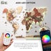 Travel Map Push Pins, Modern Home Decor, LED World Map by Enjoy the ...