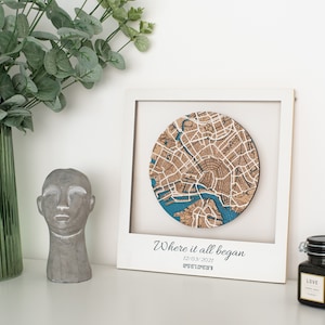 Custom Location Map Heart Design, Your City Map, Home Decor, Hometown ...
