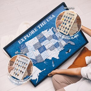 United States Map, Wooden Map of USA, Maps Wall Art, Home Gift, Travel ...
