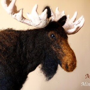 Needle Felted Moose Needle Felting Animal Moose Soft Doll - Etsy Canada