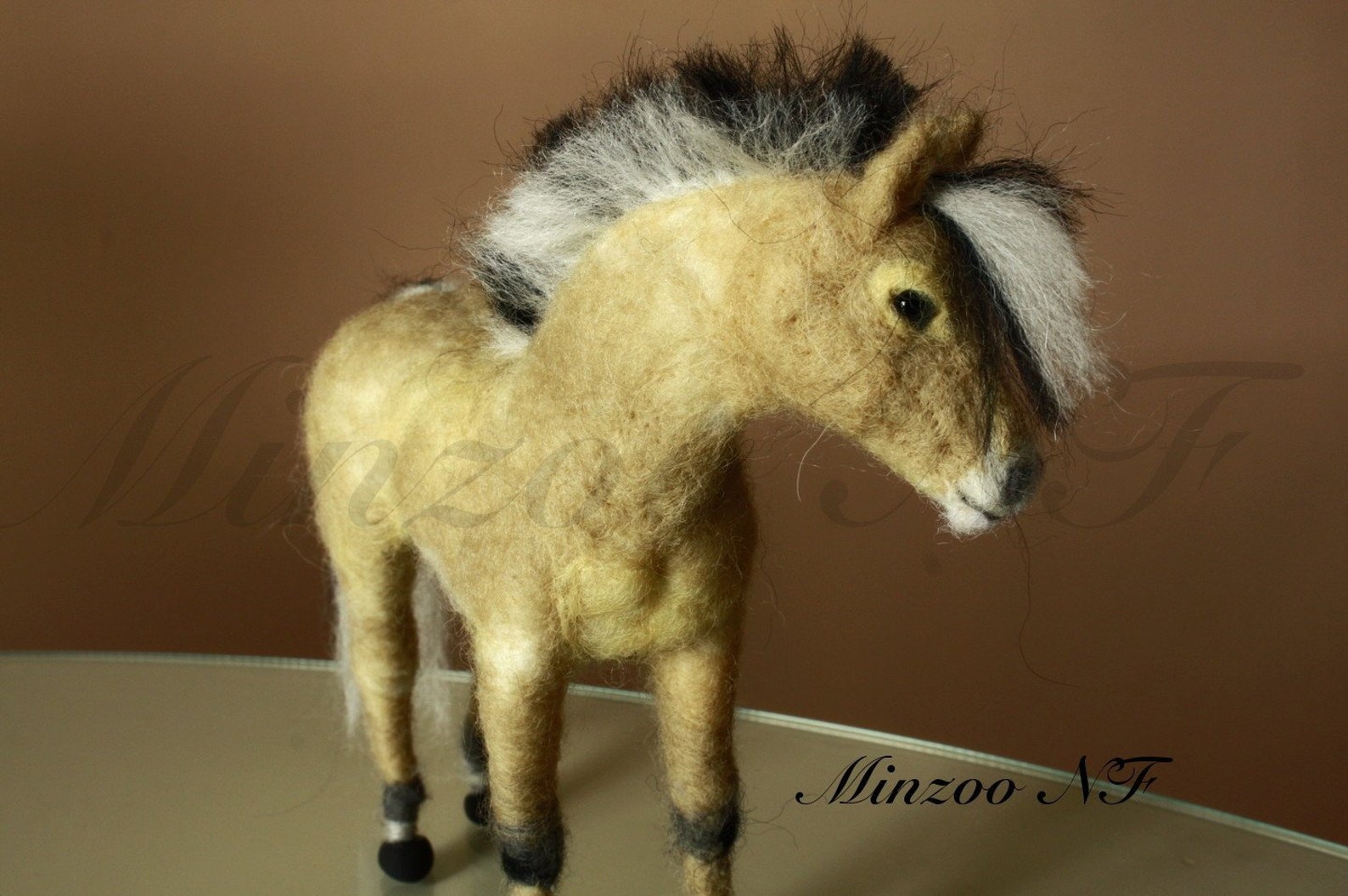 Needle Felting Horse Fjord Pony One of a Kind Collectible - Etsy Canada