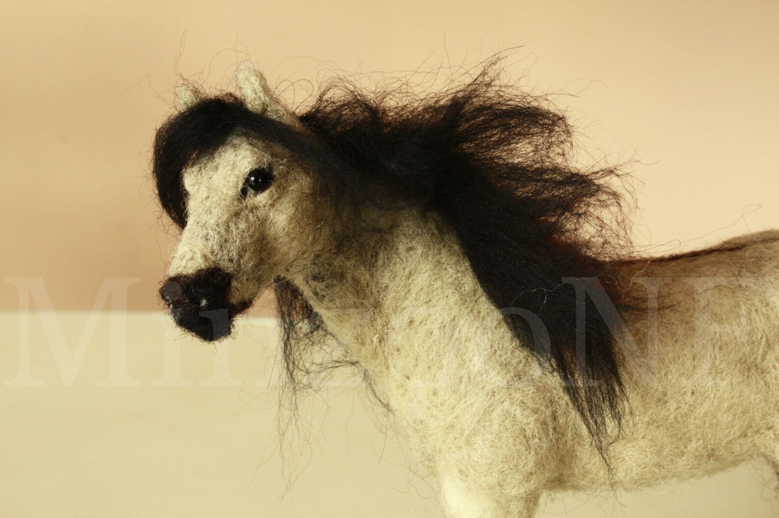 Needle Felted Horse Konik Dun Horse Wild Horse Sculpture - Etsy