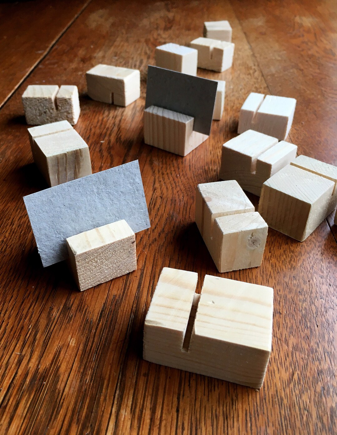 15 Piece Set Wooden Price Tag Stand - Etsy UK