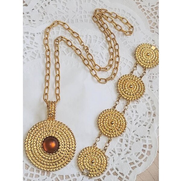 Rust Color Necklace - Etsy