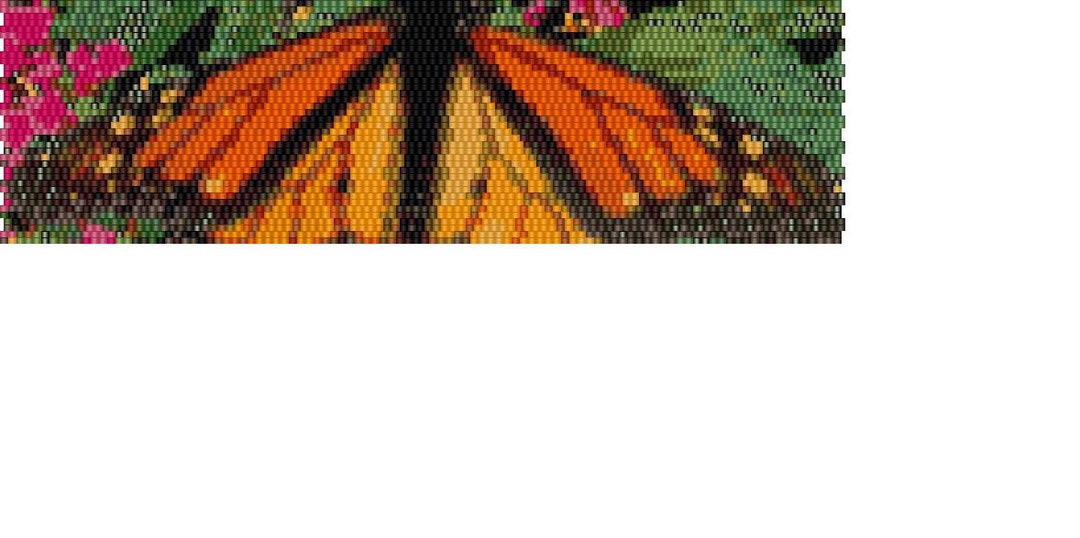 Two Drop Peyote Pattern Downloadable Monarch Butterfly Taken From Real ...